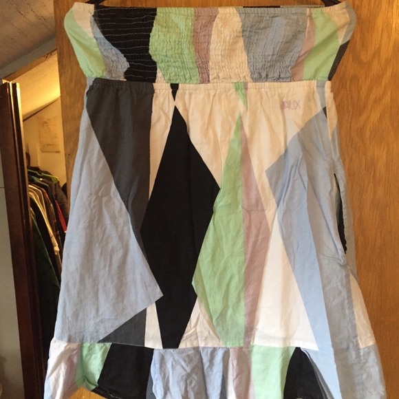 Matix | Dresses | Matix Geometric Strapless Summer Dress | Poshmark